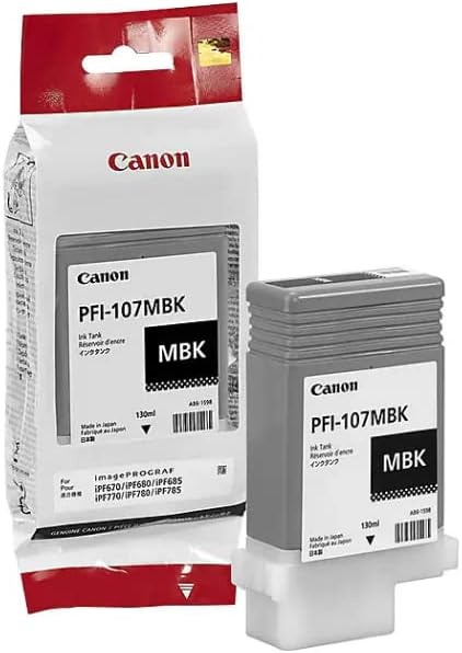 Canon PFI-107MBK Original Inkjet Ink Cartridge - Matte Black Pack | PcHybrid