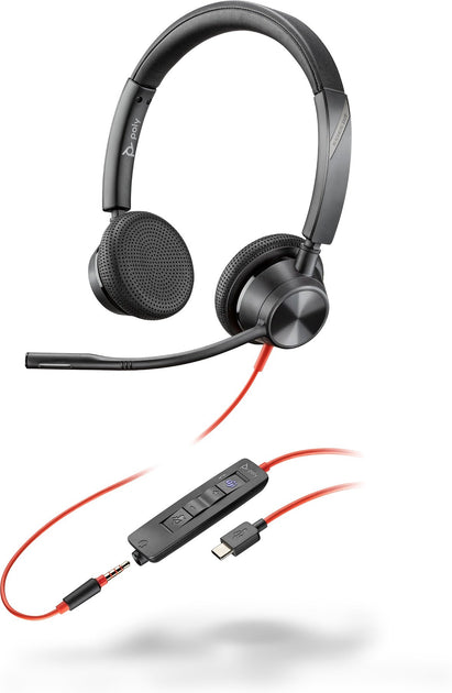 HP POLY BLACKWIRE 3325 MICROSOFT TEAMS CERTIFIED USB-C HEADSET | PcHybrid