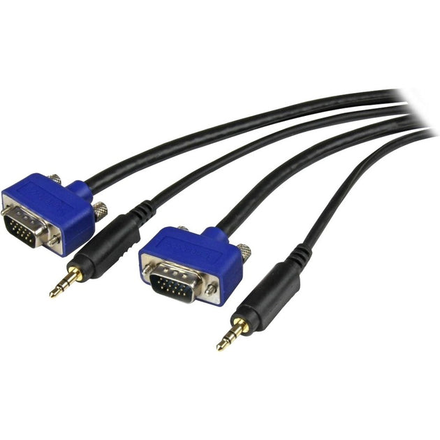 StarTech.com 6 ft Coax High Resolution Monitor VGA Cable w/ Audio - HD ...