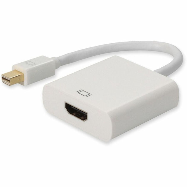 AddOn Mini-DisplayPort 1.1 Male to HDMI 1.3 Female White Adapter For R ...