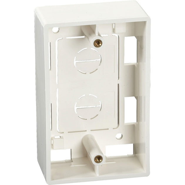 Black Box Surface Mount Box - Single Gang, Office White | PcHybrid