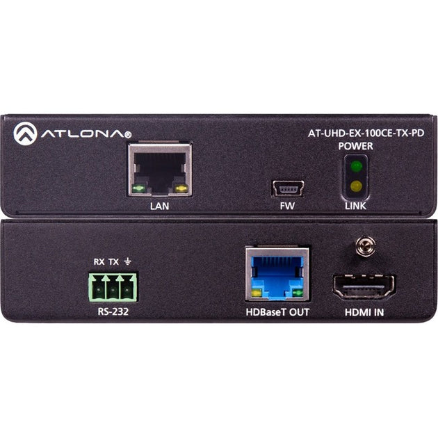 Atlona 4K/UHD HDBaseT Transmitter with Ethernet, Control and PoE | PcHybrid