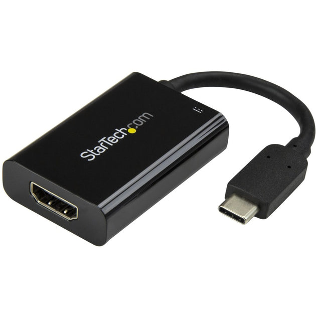 StarTech.com USB C to HDMI 2.0 Adapter 4K 60Hz with 60W Power Delivery ...