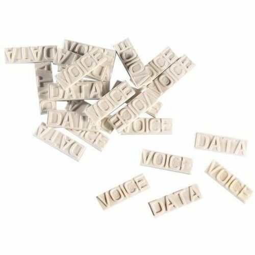 Ortronics Voice/Data Icon (2-sided) for Keystone Jacks and Patch Panel ...