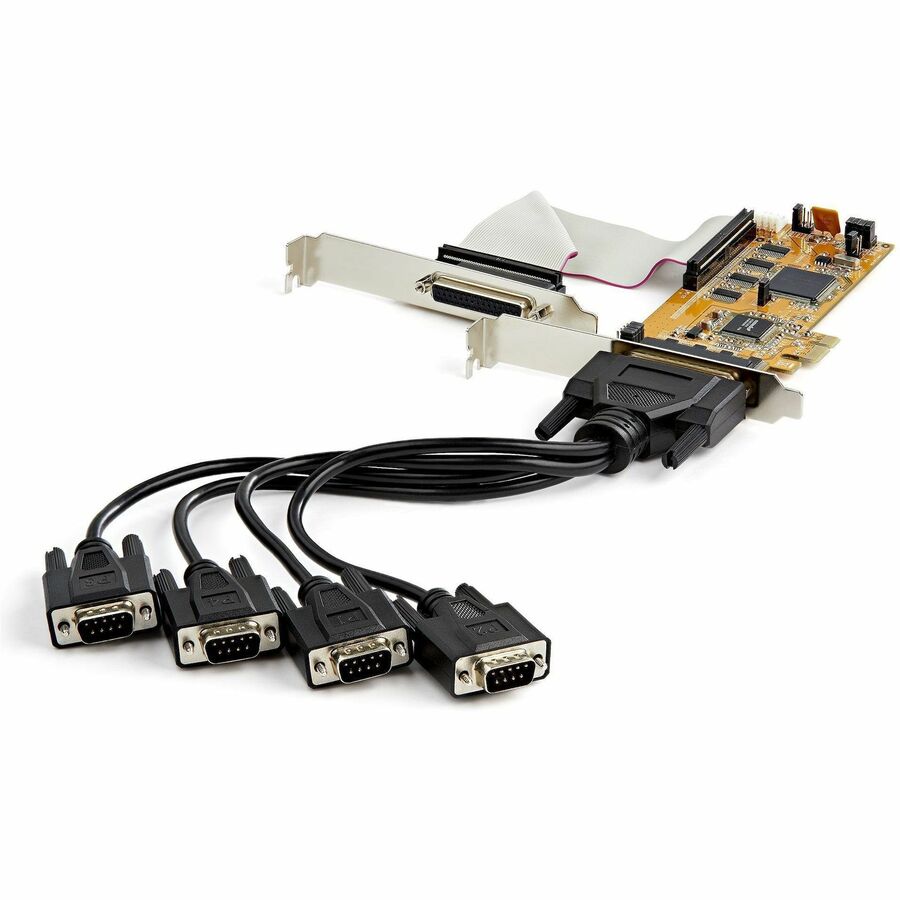 StarTech.com 8-Port PCI Express RS232 Serial Adapter Card, PCIe to DB9 ...