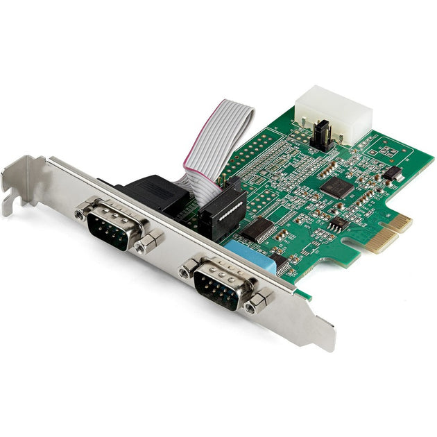 2-port PCI Express RS232 serial controller card 16950 UART/ASIX AX9910 ...