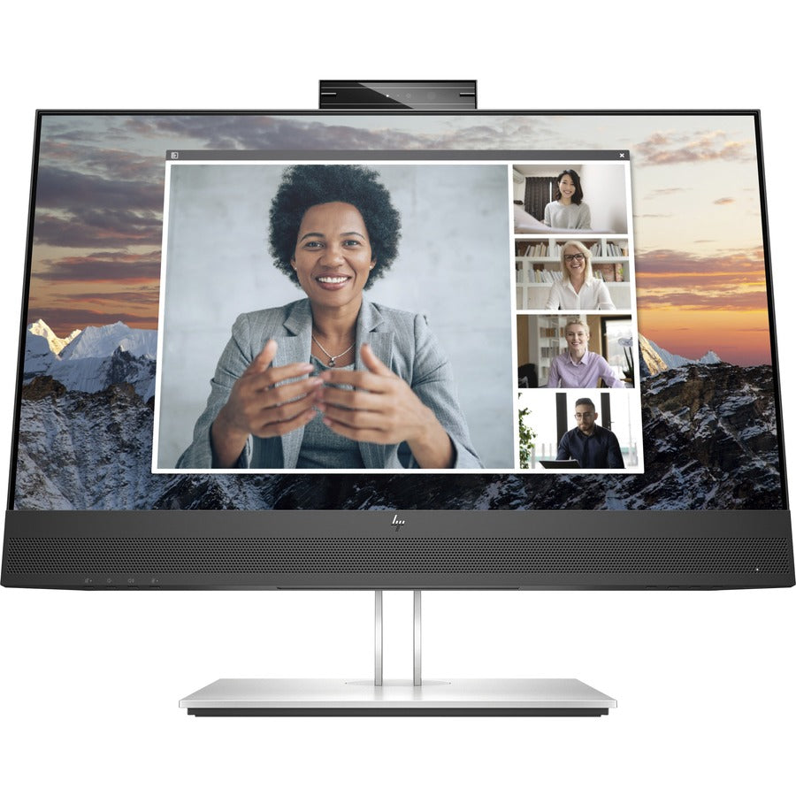 HP E24m G4 24" Class Webcam Full HD LCD Monitor - 16:9 - Black, Silver ...