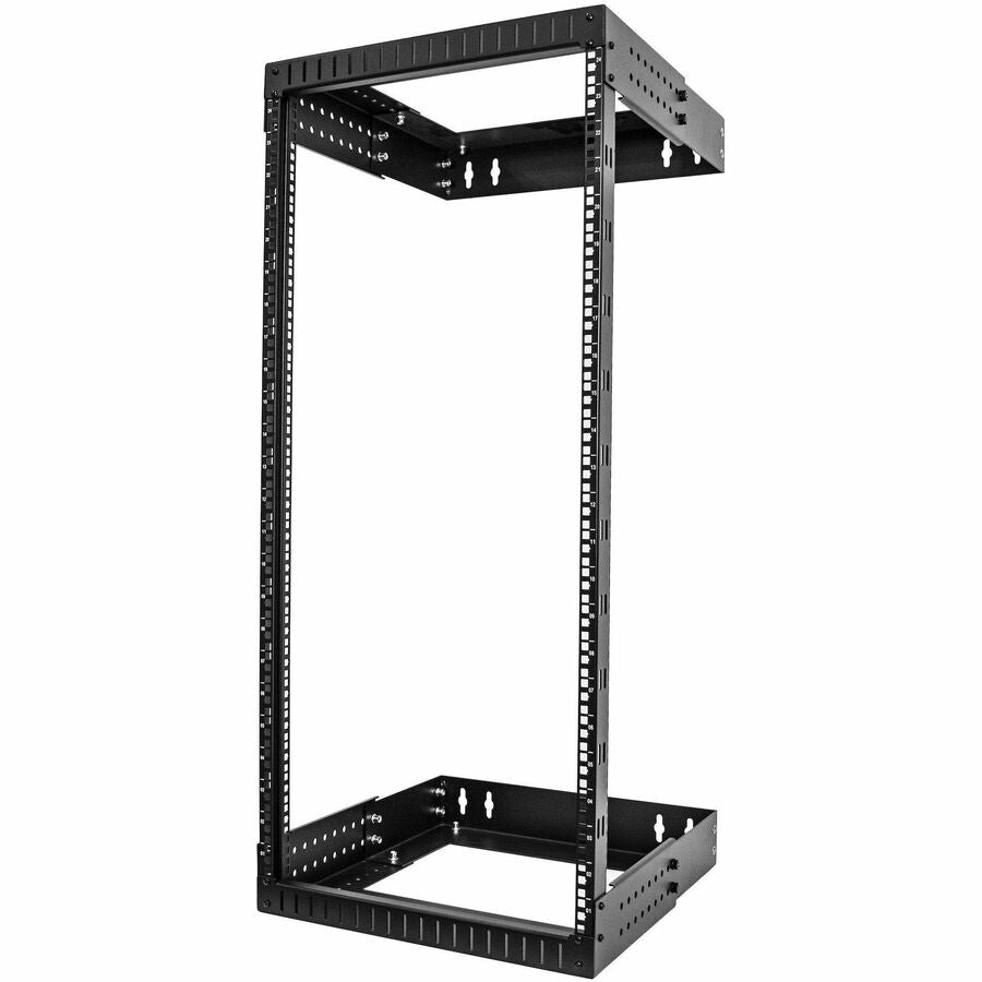 StarTech.com 2-Post 24U Heavy-Duty Wall Mount Network Rack, 19" Open F ...
