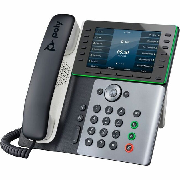 HP POLY EDGE E550 IP PHONE AND POE-ENABLED WITH POWER SUPPLY-US | PcHybrid