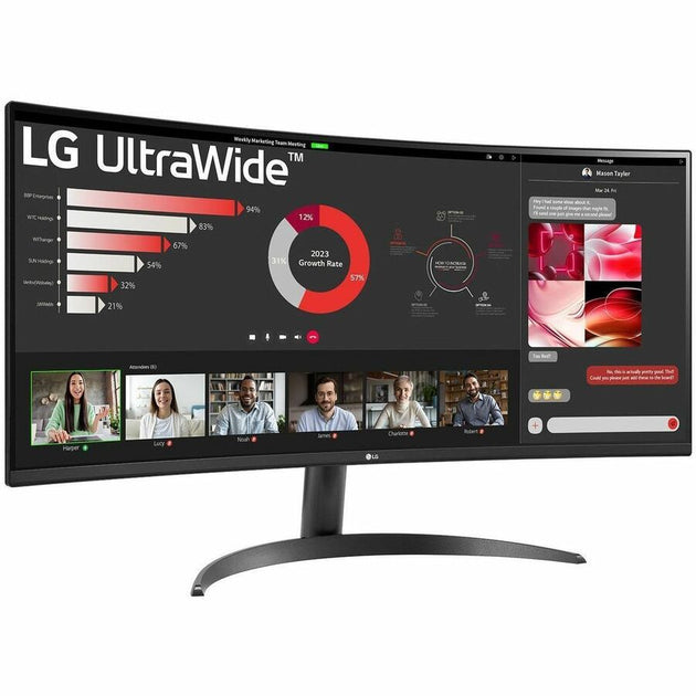 LG 34IN 34WR50QK-B 3440X1440 VA ULTRAWIDE CURVED MONITOR, HDR10 | PcHybrid