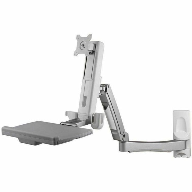 AMER SINGLE ARTICULATING ARM WALL MOUNT WORKSTATION (DISPLAY AND KEYBO ...