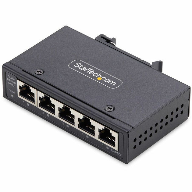 StarTech.com 5-Port Unmanaged Industrial Network Switch, 10/100/1000 E ...