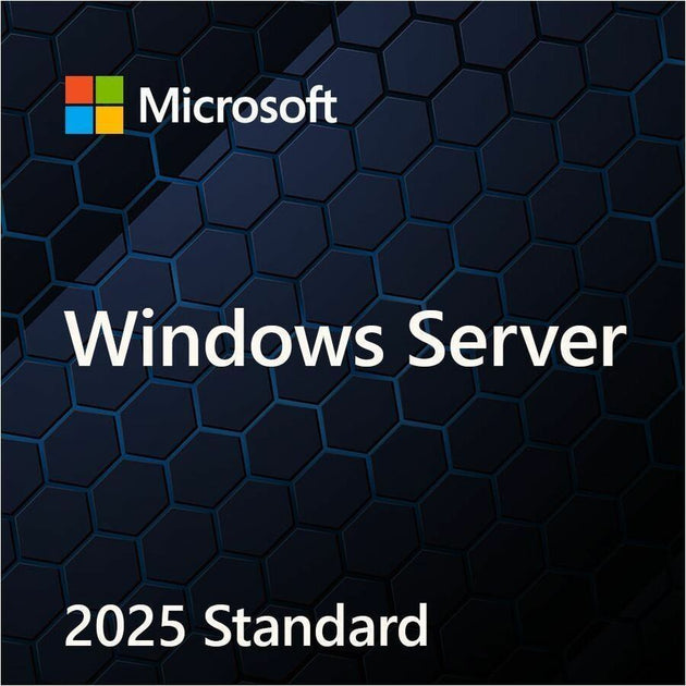 MICROSOFT WINDOWS SVR STD 2025 64BIT ENGLISH 1PK DSP OEI DVD 16 CORE ...