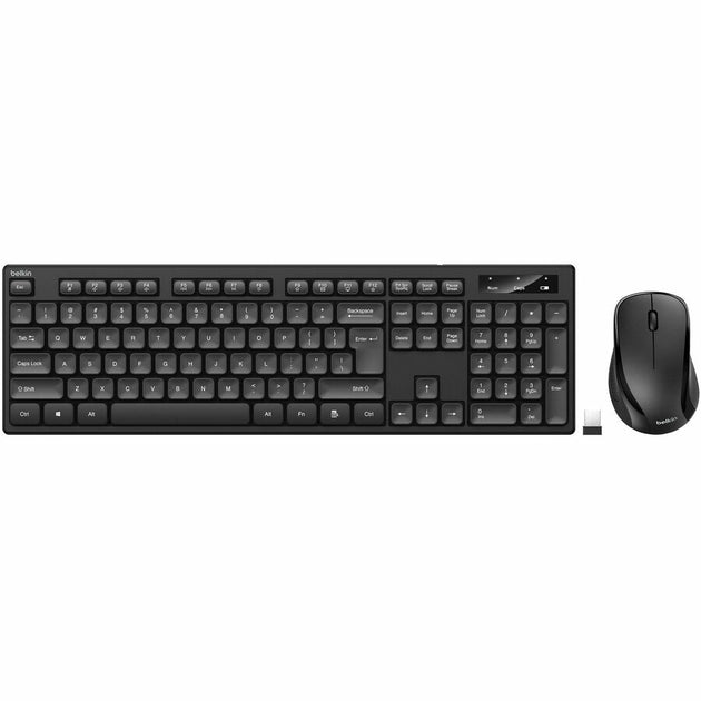 Belkin Wireless Keyboard and Mouse Combo for Windows OS - Full Size Ke ...