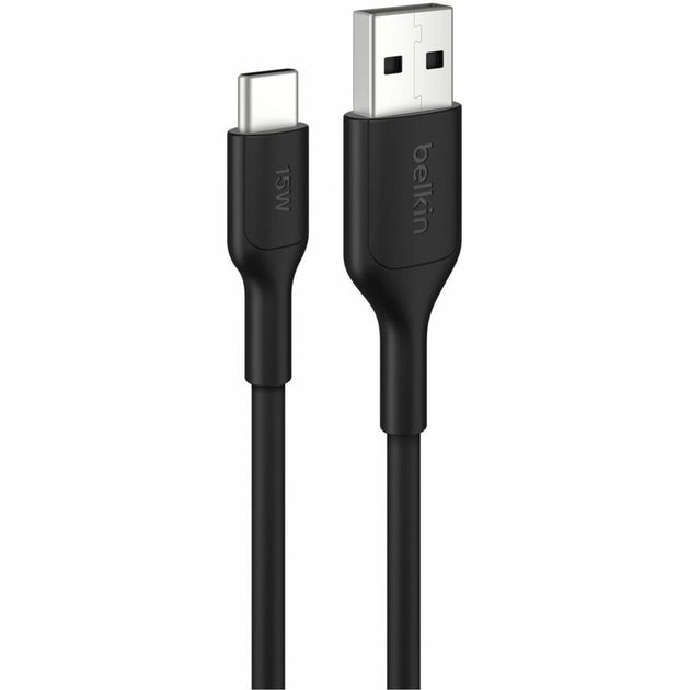 Belkin USB-A to USB-C Cable 15W, 3.3ft/1m, Black | PcHybrid