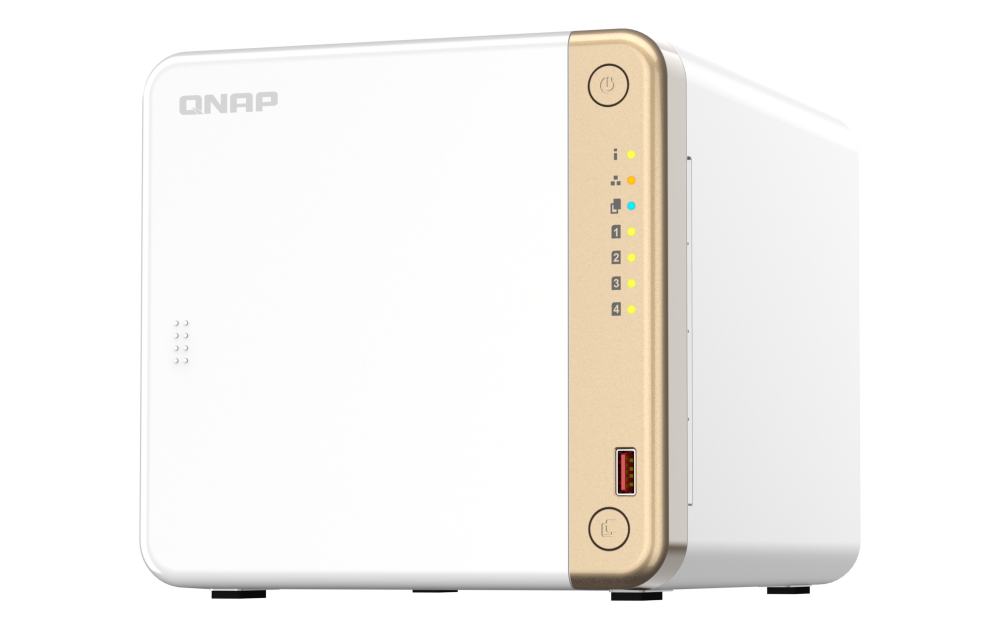 QNAP 4-BAY DESKTOP NAS, INTEL CELERON N4505 DUAL-CORE PROCESSOR, 4GB D ...