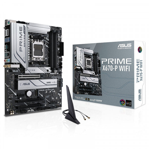 ASUSPRIME X670-P WIFI AMD RYZEN 7000 SERIES AM5 4DDR5 128GB ATX | PcHybrid