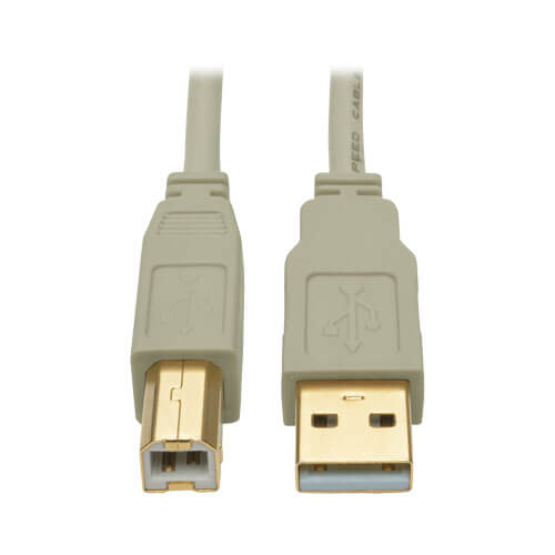 Tripp Lite by Eaton USB 2.0 Hi-Speed A/B Cable (M/M), Beige, 6 ft ...