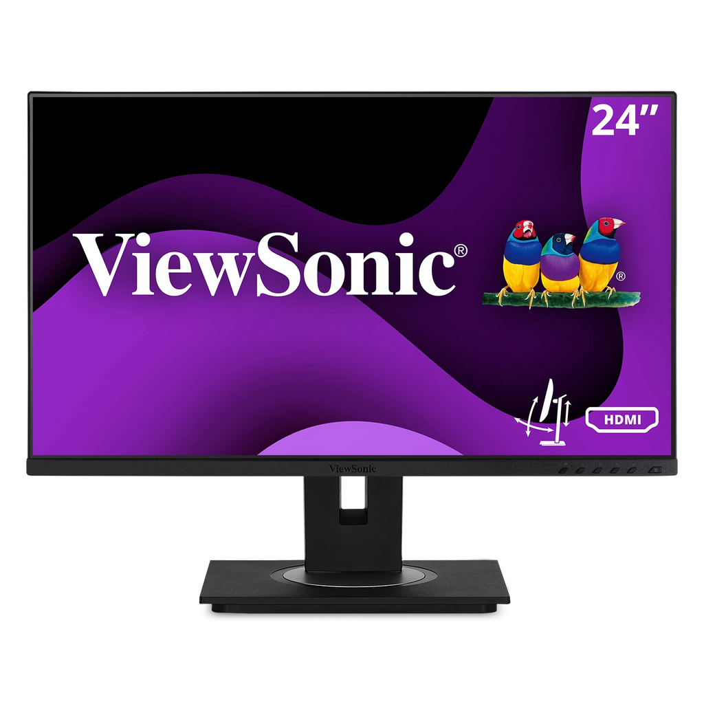 VIEWSONIC 24 ERGONOMIC 40-DEGREE TILT 1080P IPS MONITOR HDMI DP VGA ...